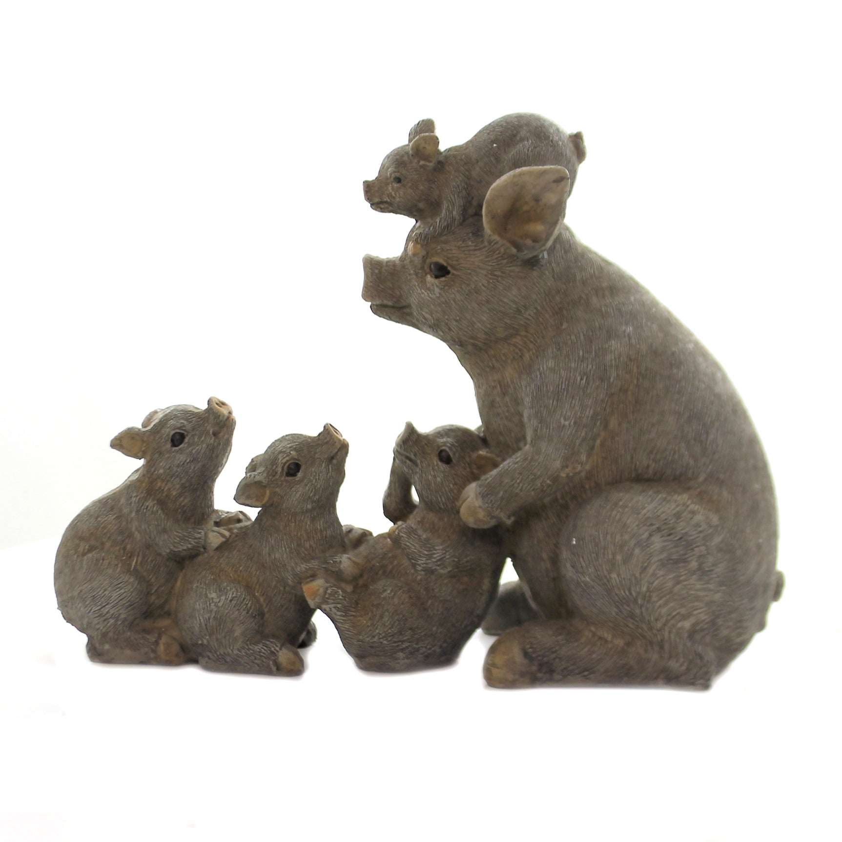 Home Decor Pig Family Polyresin Piglet Swine 74661 | SBKGifts.com