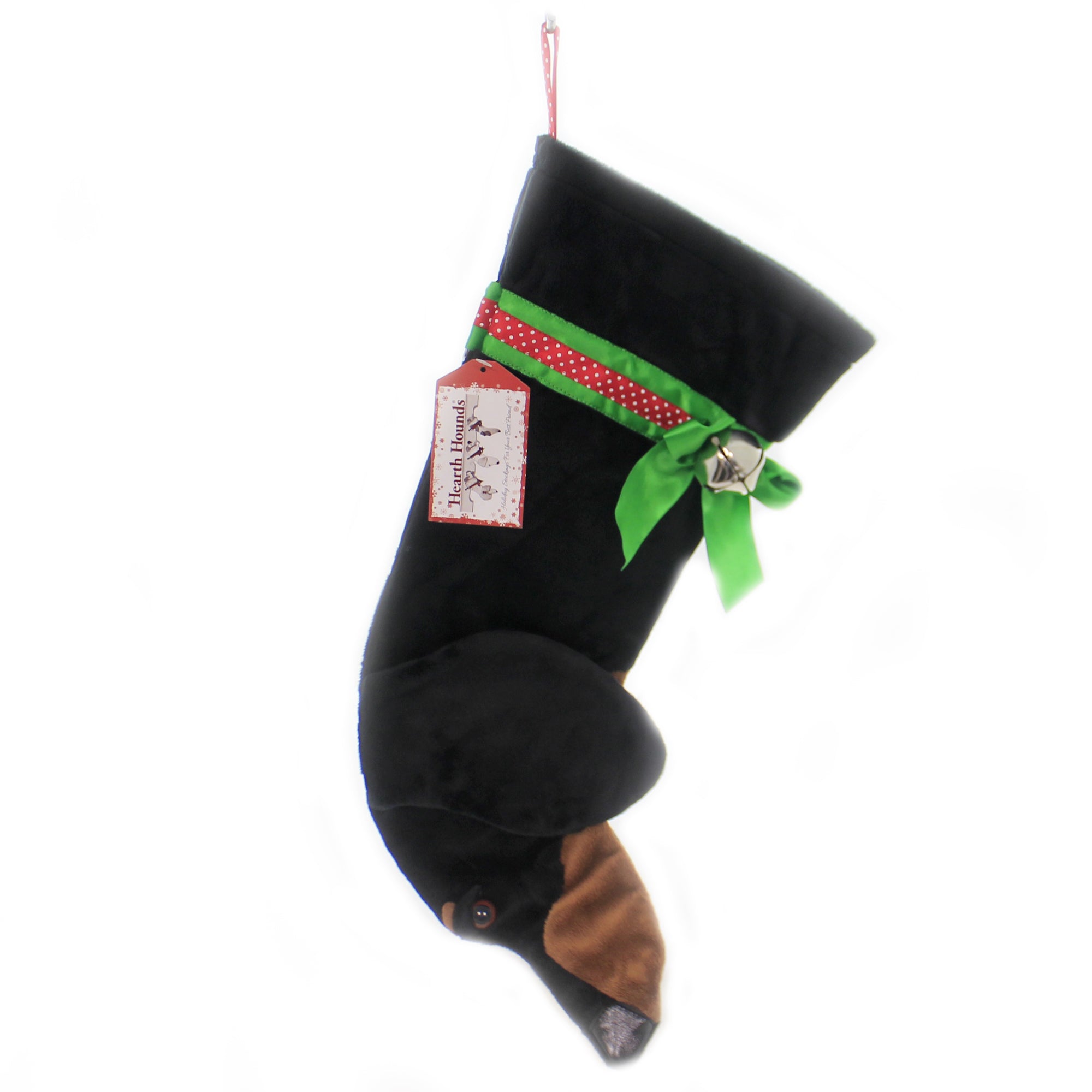Christmas Black & Tan Dachshund Stocking Fabric Dog Puppy Best Friend ...