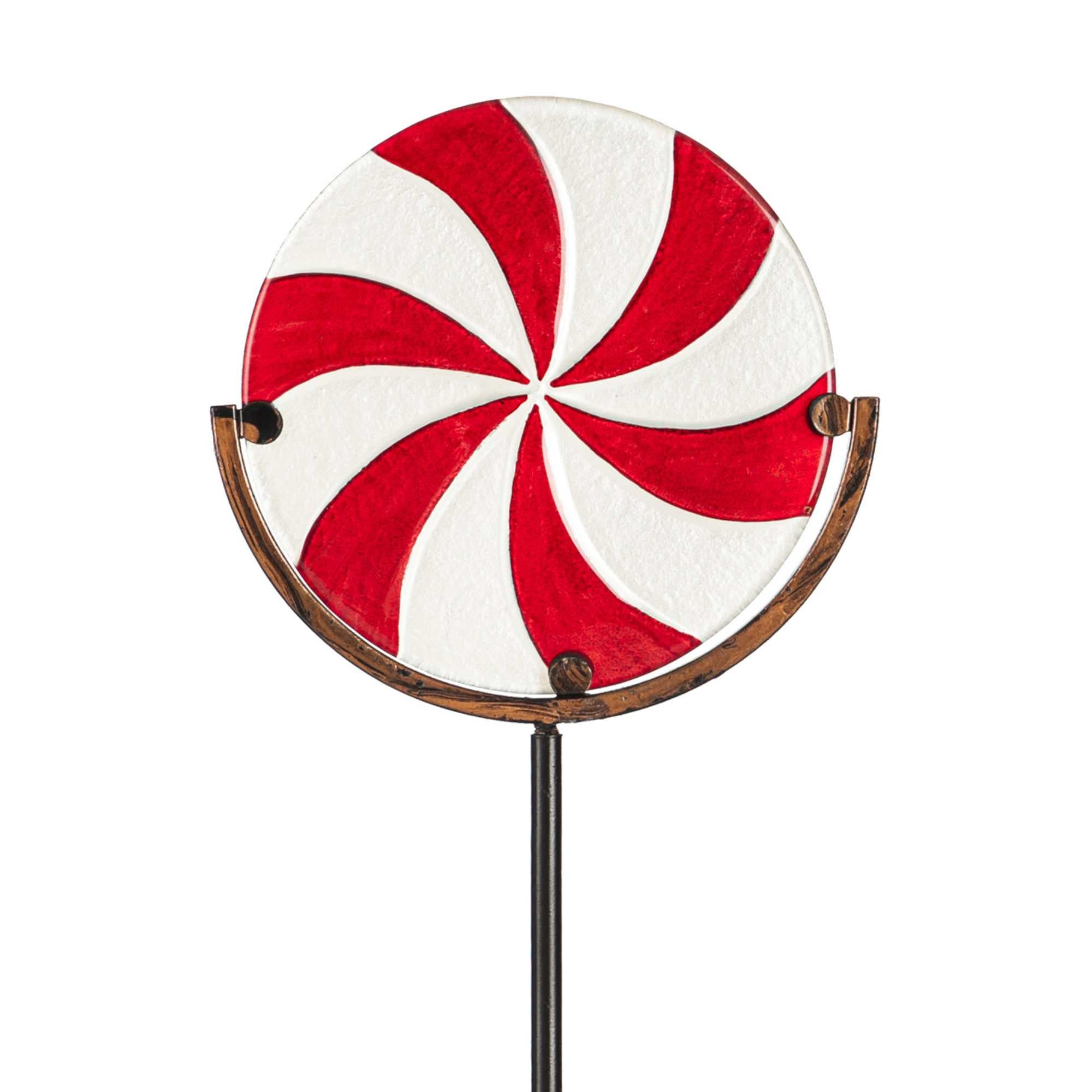 Home & Garden Candy Cane Garden Stake Glass Yard Decor Christmas ...