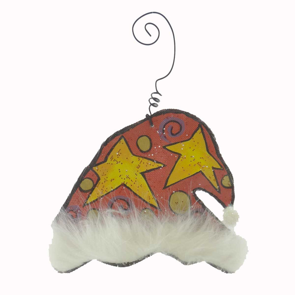 7.00In Santa Hat Ornament, Mesh, Christmas Screen 20077420 | SBKGifts.com